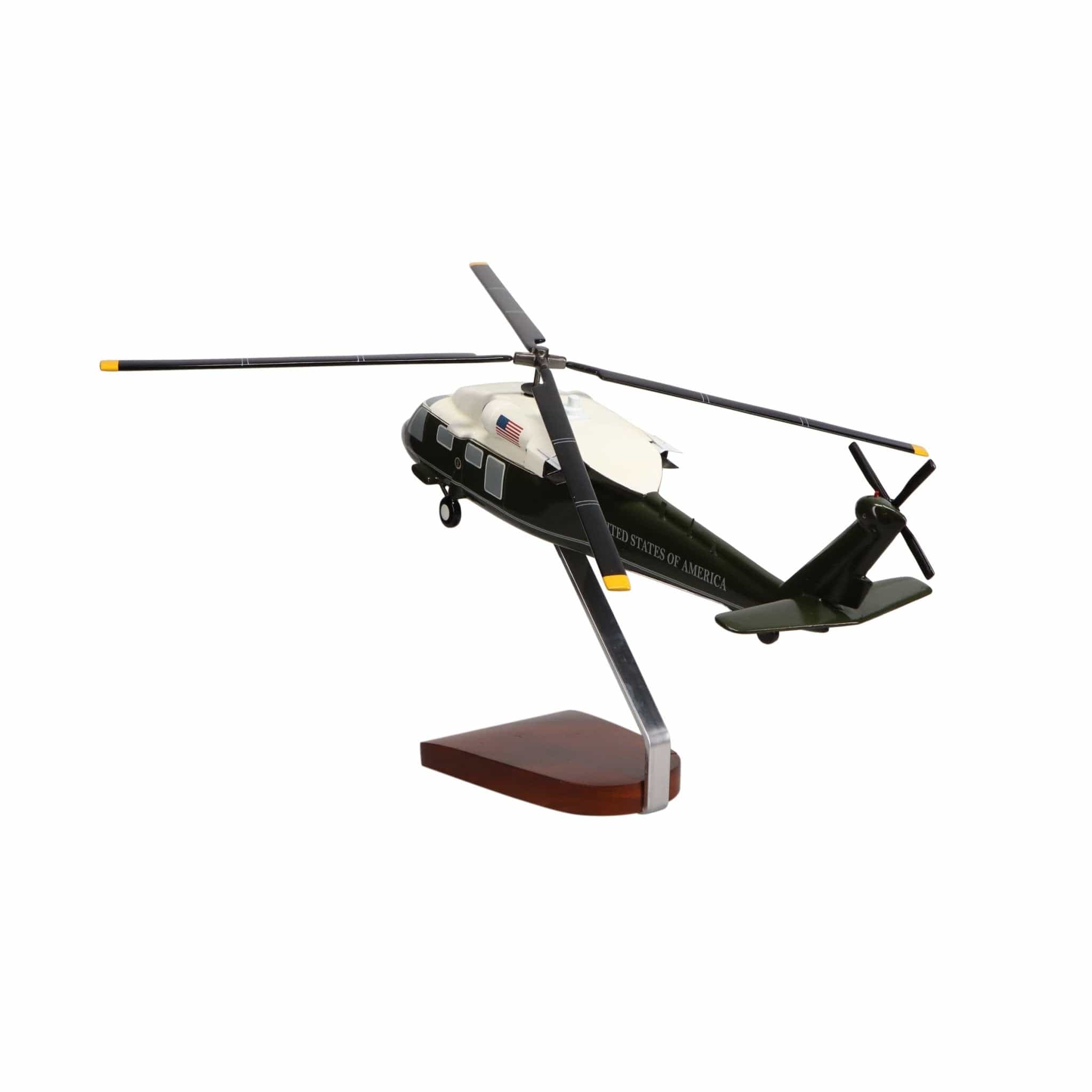 Marine One Model Helicopter – Handcrafted Mahogany Replica – High ...